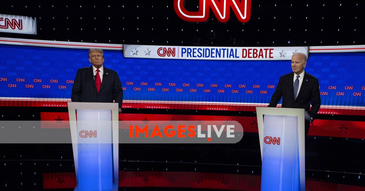 ImagesLive - Presidential Campaign Debate Atlanta 2024